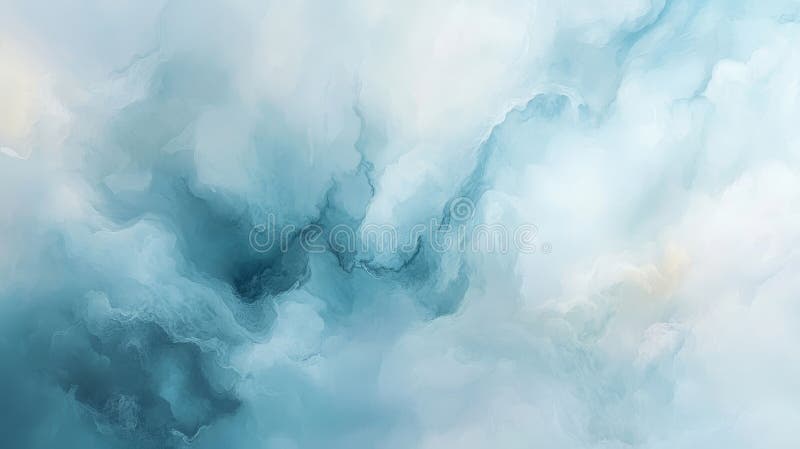 Pastel Blue and White Abstract Cloud Network Background, Information ...