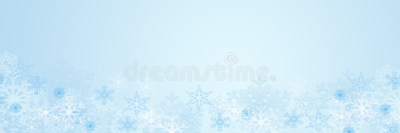 Pastel Blue Winter Background with Snowflakes Stock Illustration ...