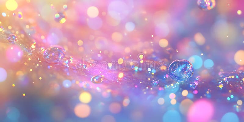 Pastel Bokeh Background Soft Colors Sparkling Lights Stock Illustration ...