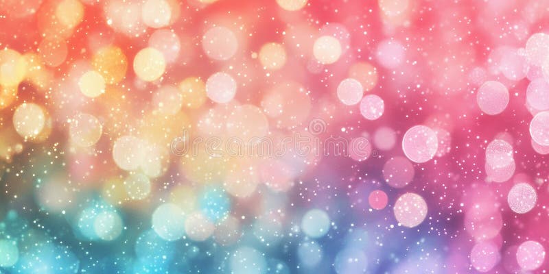 Pastel Bokeh Lights Background Festive Dreamy Abstract Sparkle Stock ...