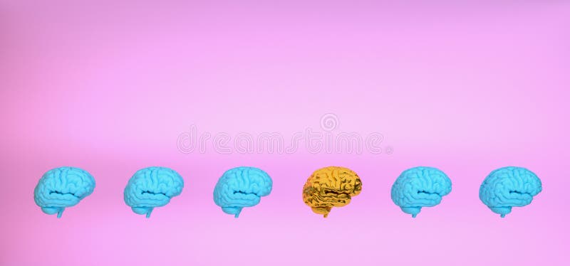 Pastel Brain.3d Rendering. 3d Illustration Stock Illustration ...