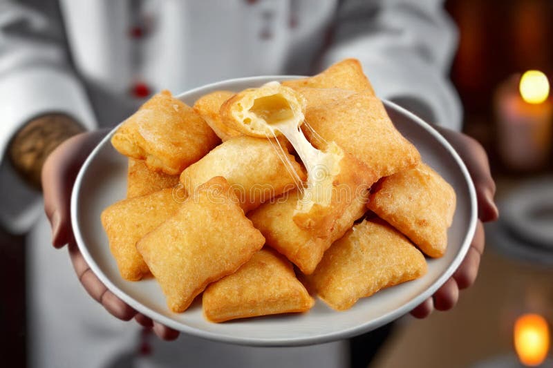 Pastel, Brazilian Snack, Traditional Brazilian Cheese Pastry Stock ...