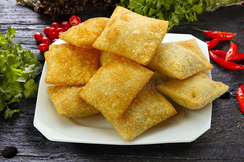 Pastel, Brazilian Snack, Traditional Brazilian Pastry Stock Image ...