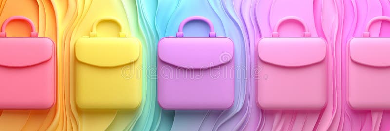 Pastel Briefcases Stock Illustrations – 15 Pastel Briefcases Stock ...