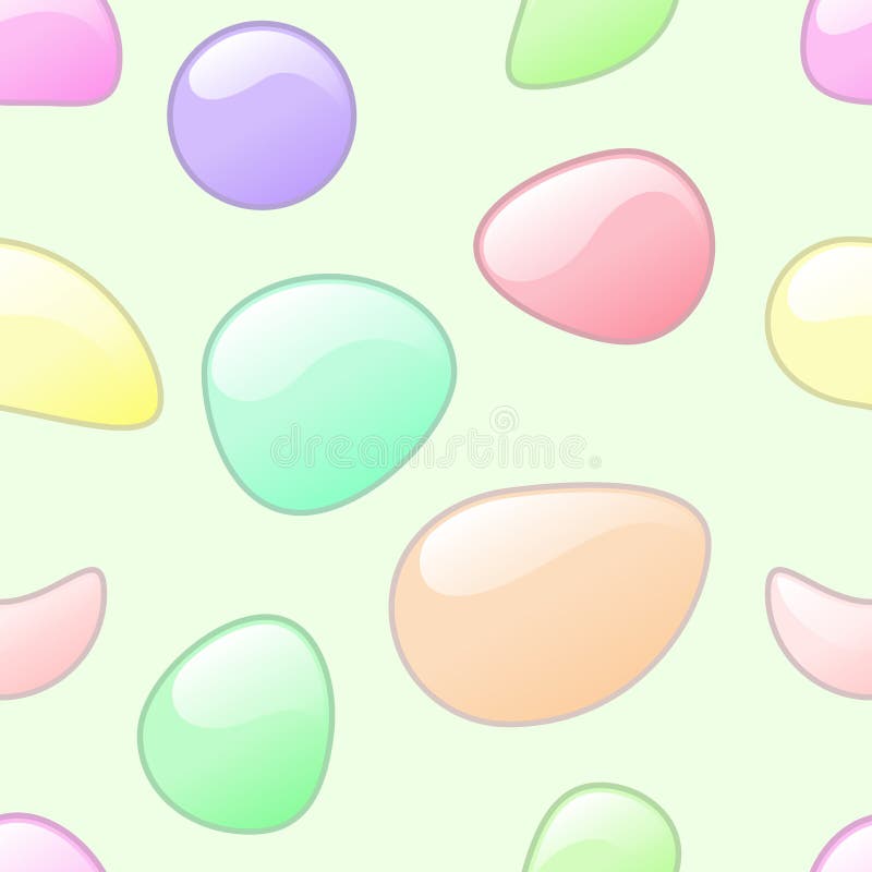 Pastel Bubble Seamless Background. Stock Vector - Illustration of ...