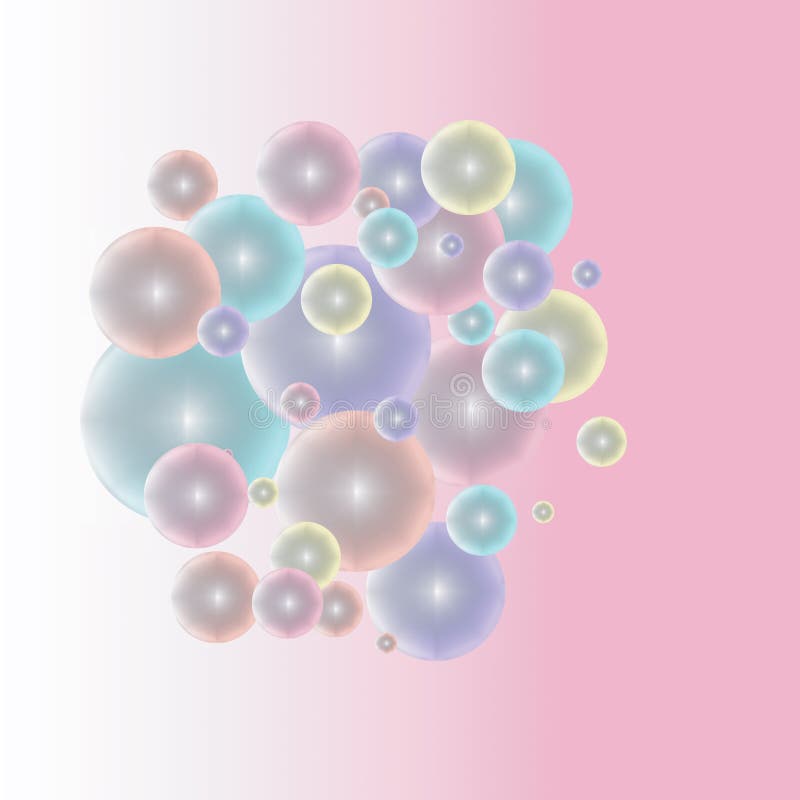 Pastel Bubbles stock illustration. Illustration of pretty - 11728178