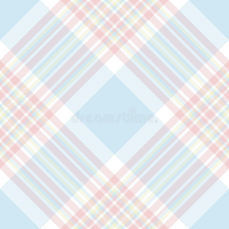Pastel Check Diagonal Fabric Texture Seamless Pattern Stock Vector ...