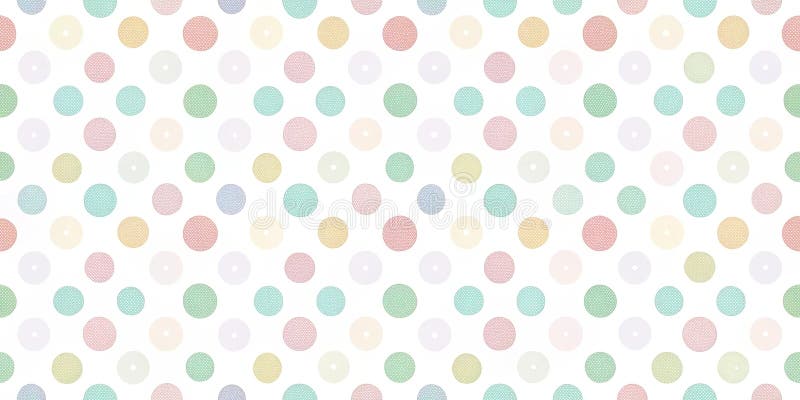 Pastel Circle Pattern Design Seamless Repeating Texture for Fabric ...