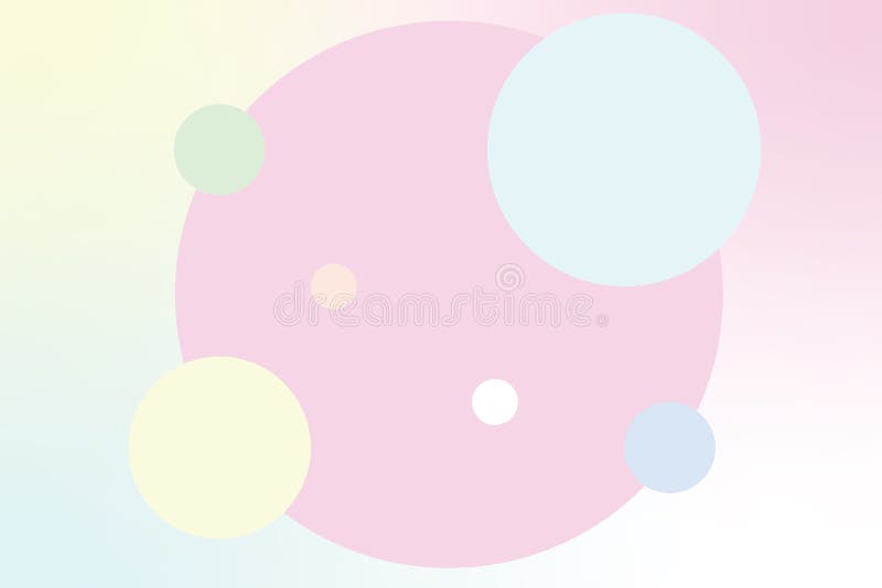 Pastel Circles on a Pastel Background Stock Vector - Illustration of ...