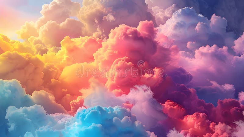 Pastel Cloud Backgrounds Premium Photo | Bright Pastel Blue Sky With