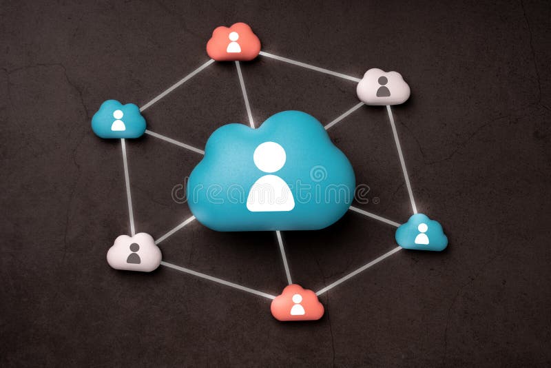 Pastel Cloud Technology on Colorful & Creative Background for Global ...