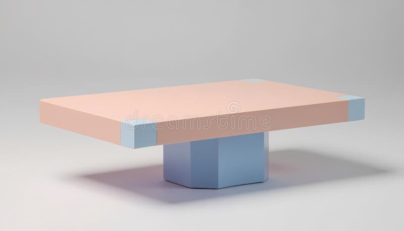 Pastel Coffee Table stock illustration. Illustration of coffee - 381689981