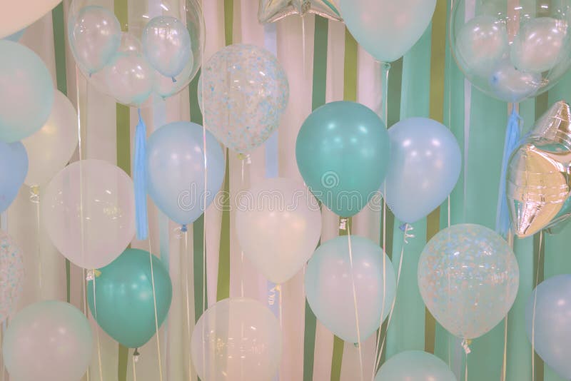 Pastel color balloons stock photo. Image of decoration - 77646260