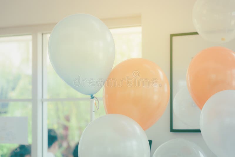 Pastel color balloons stock photo. Image of happiness - 78308412