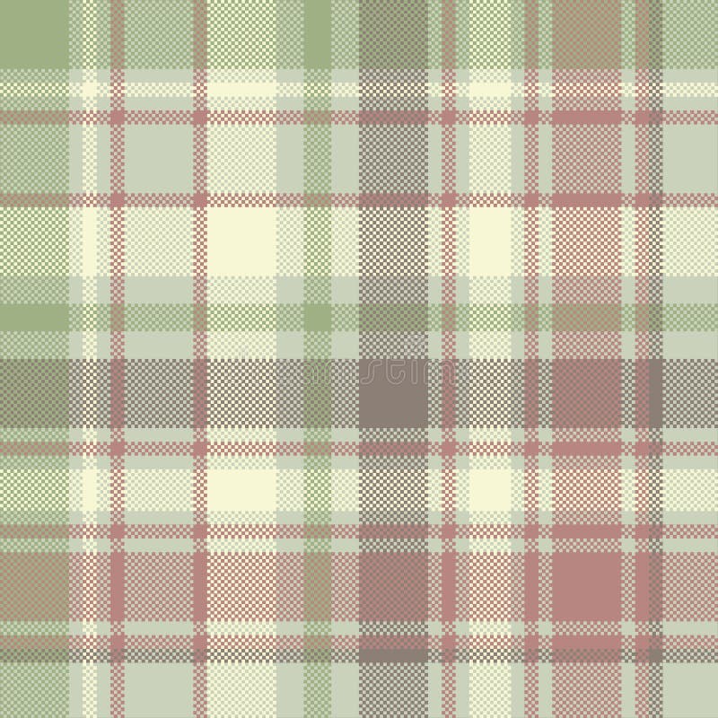 Pastel Color Check Plaid Fabric Seamless Pattern Stock Vector ...