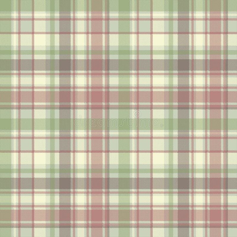 Pastel Color Check Plaid Fabric Seamless Pattern Stock Vector ...
