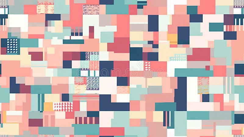 Vivit Color Fabric Pattern Design Stock Illustration - Illustration of ...