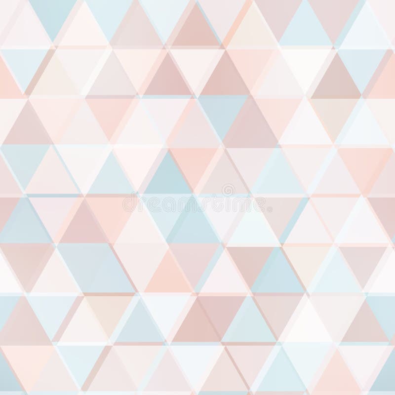 Pastel Color Geometric Triangle Pattern Stock Vector - Illustration of ...