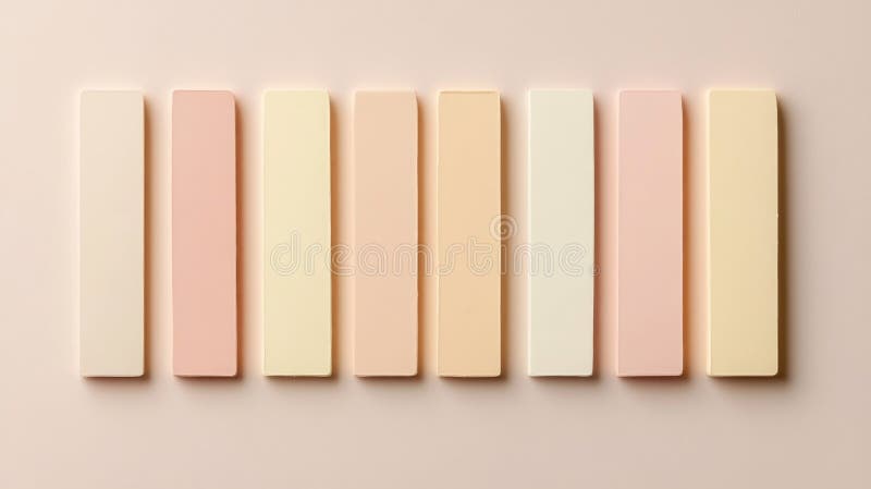 Pastel Color Palette: Soft Hues and Subtle Shades Stock Illustration ...