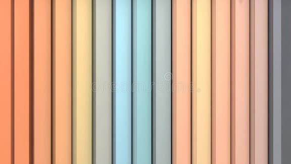 Pastel Color Palette with Vertical Lines Stock Illustration ...