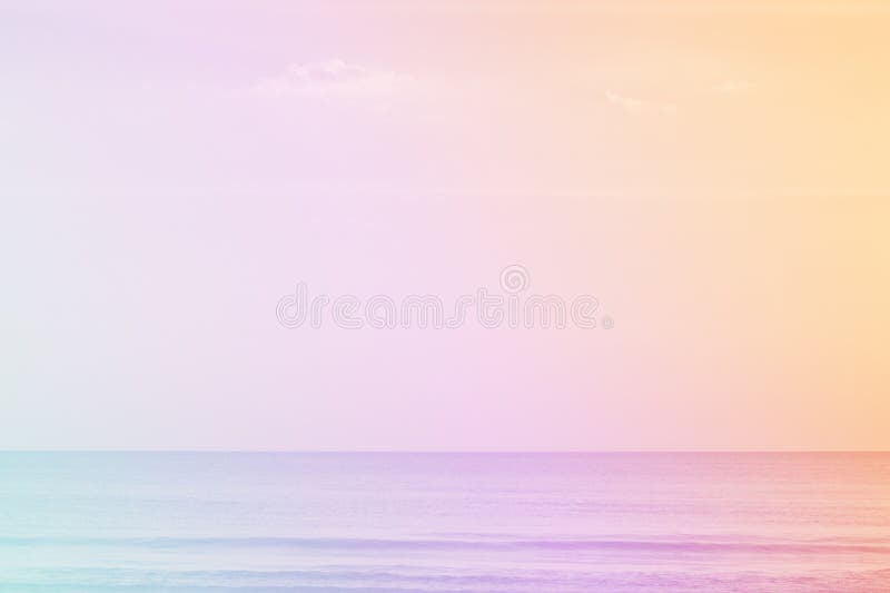 Pastel Color of Sea Summer Background Stock Photo - Image of beautiful ...