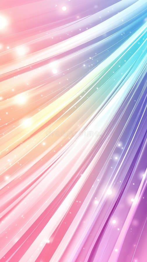 Pastel Color Spectrum Creates Abstract Stunning Visual Effect with ...