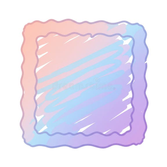Pastel Color Square Frame with Soft Gradient Background Stock ...