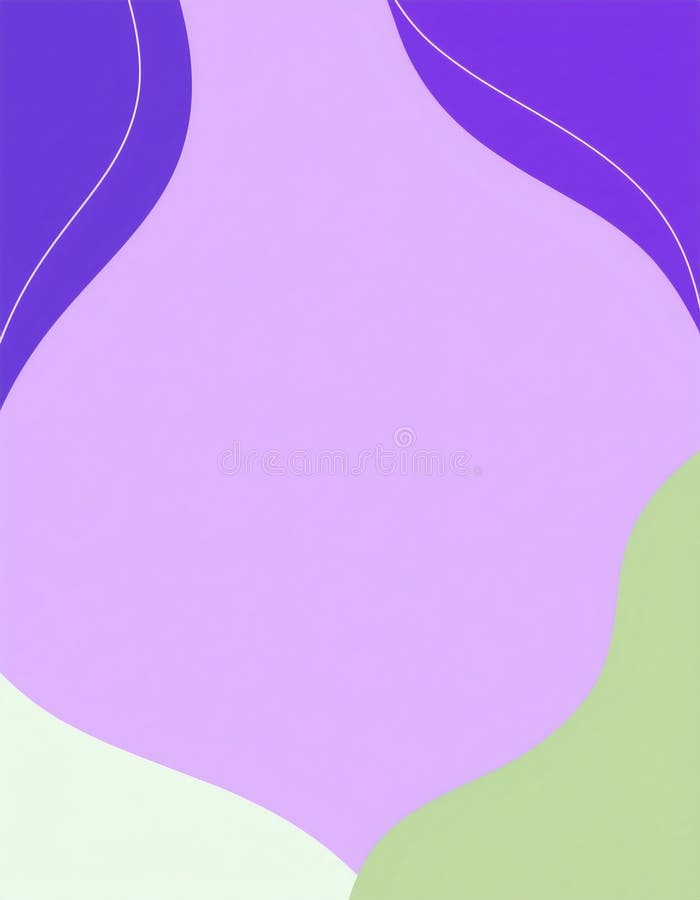 Pastel Colored Abstract Poster Background with Wavy Lines and Copy ...