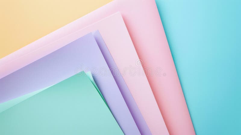 Pastel Colored Cardstock for Soft Craft Projects Stock Illustration ...