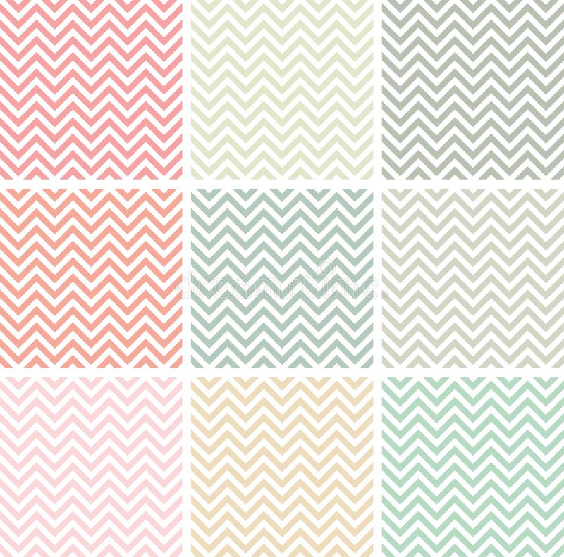 Pastel Colored Chevron Pattern Stock Vector - Illustration of cute ...
