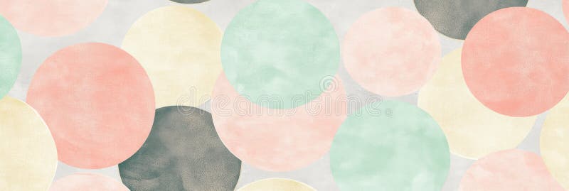 Pastel Colored Circles Background for Creative Projects and Design ...