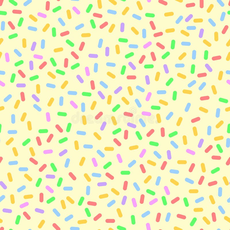 Pastel Colored Confetti Simple Seamless Pattern, Vector Stock Vector ...