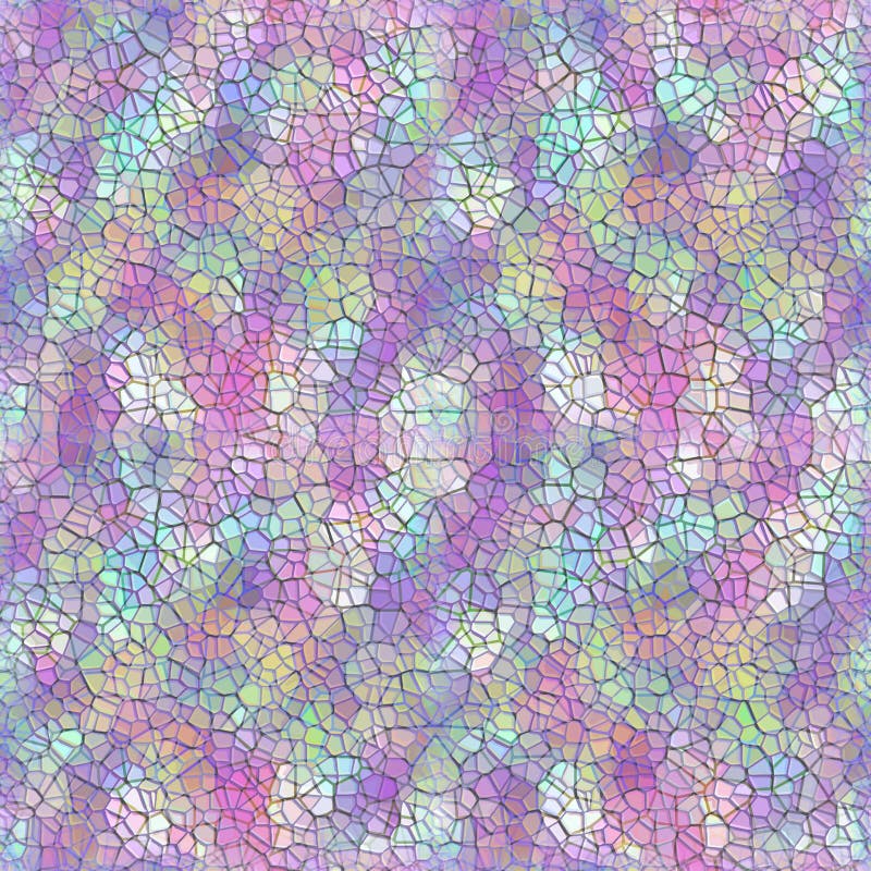 Pastel Colored Decorative Tile with Mosaic Patterns Stock Illustration ...