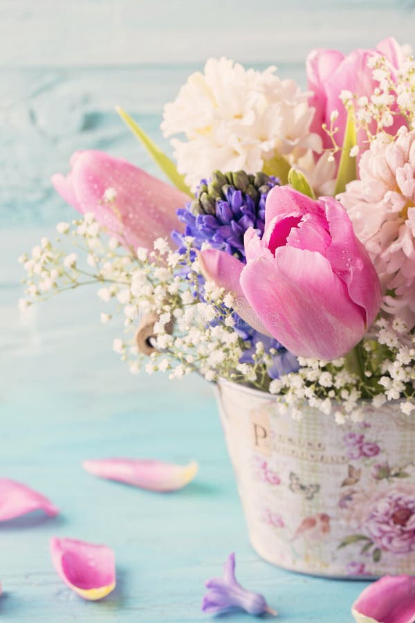 Pastel colored flowers stock photo. Image of flowers - 109096246