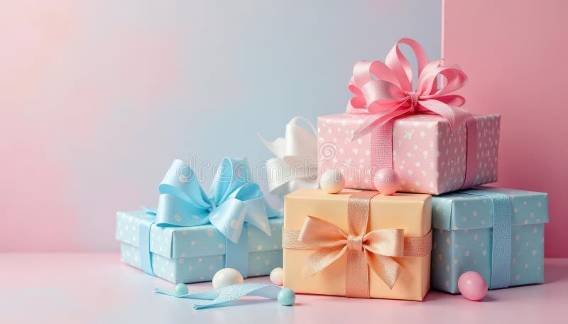 Pastel Colored Gift Boxes Stock Illustrations – 621 Pastel Colored Gift Boxes Stock ...