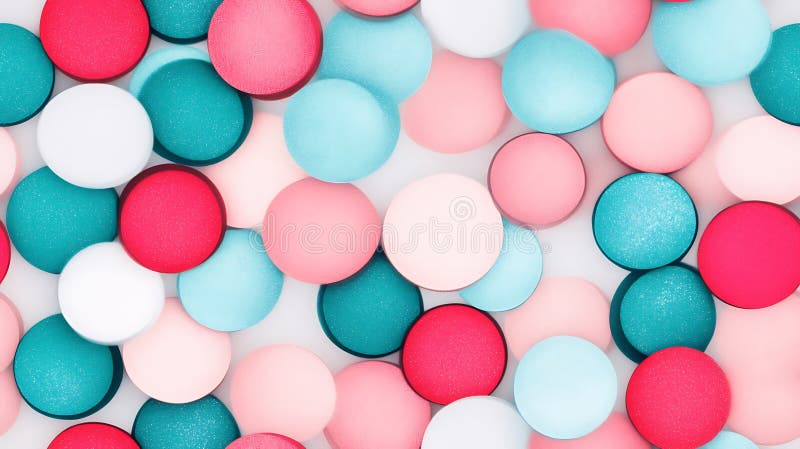 Pastel Colored Glitter Round Texture Background Pattern Stock ...