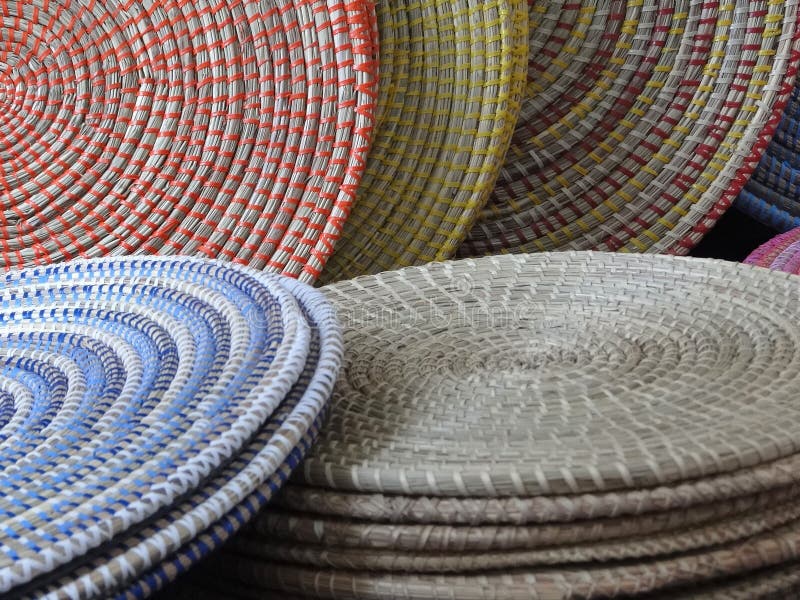 Pastel Colored Hand Woven Baskets Stock Photos - Free & Royalty-Free ...