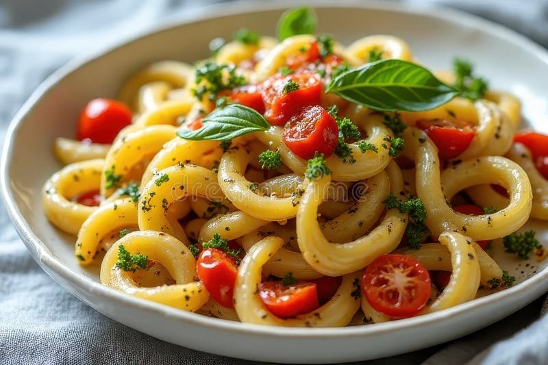 Pastel-Colored Orzo Pasta Salad Stock Illustration - Illustration of ...