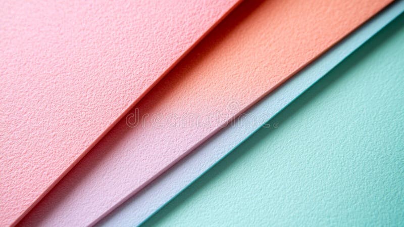 Pastel Colored Paper Sheets Arranged in Diagonal Lines Stock ...