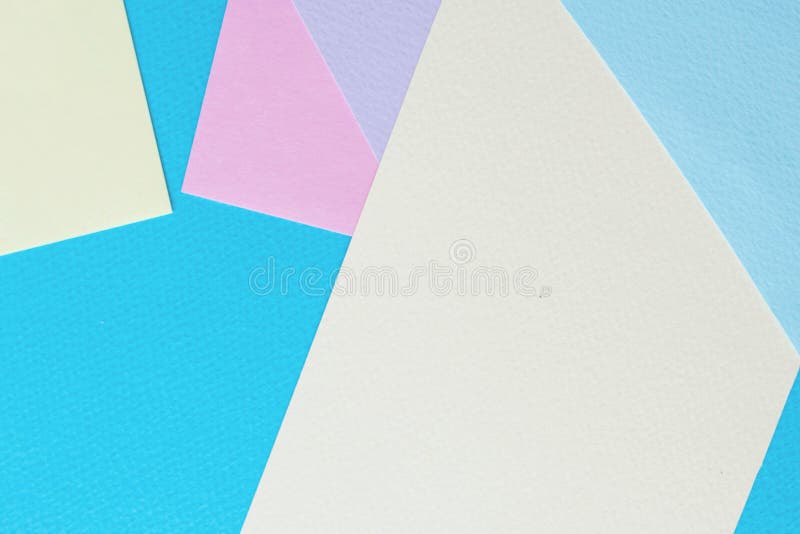 Pastel Colored Paper Sheets, Blank Background Stock Photo - Image of ...