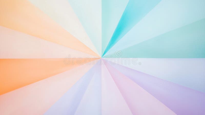 Pastel-colored Paper Stripes are Radiating Outwards from the Center ...