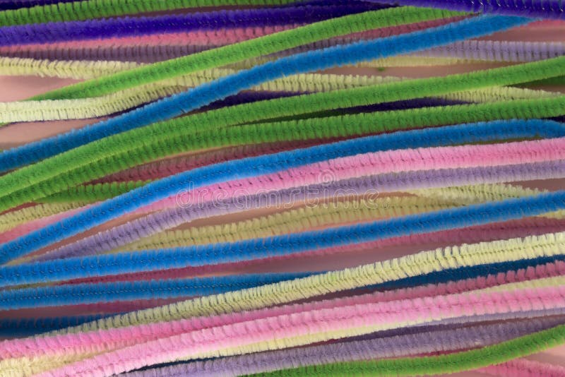 Pastel Colored Pipe Cleaners Stock Photo - Image of vibrant, textures ...