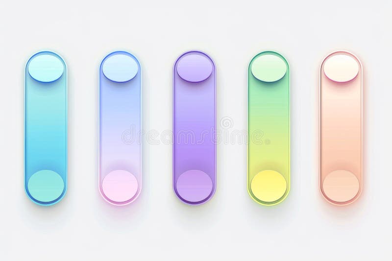 Gradient Buttons. Web Ui Elements Colored Template Vector Action ... Gradient Buttons. Web Ui Elements Colored Template Vector Action ...