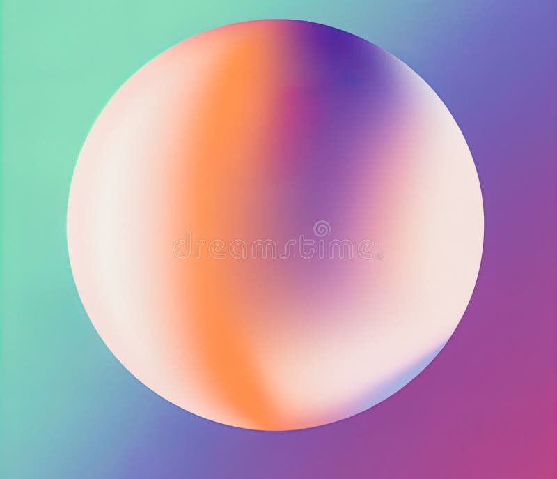 Pastel-colored Sphere on a Matching Background Stock Illustration ...