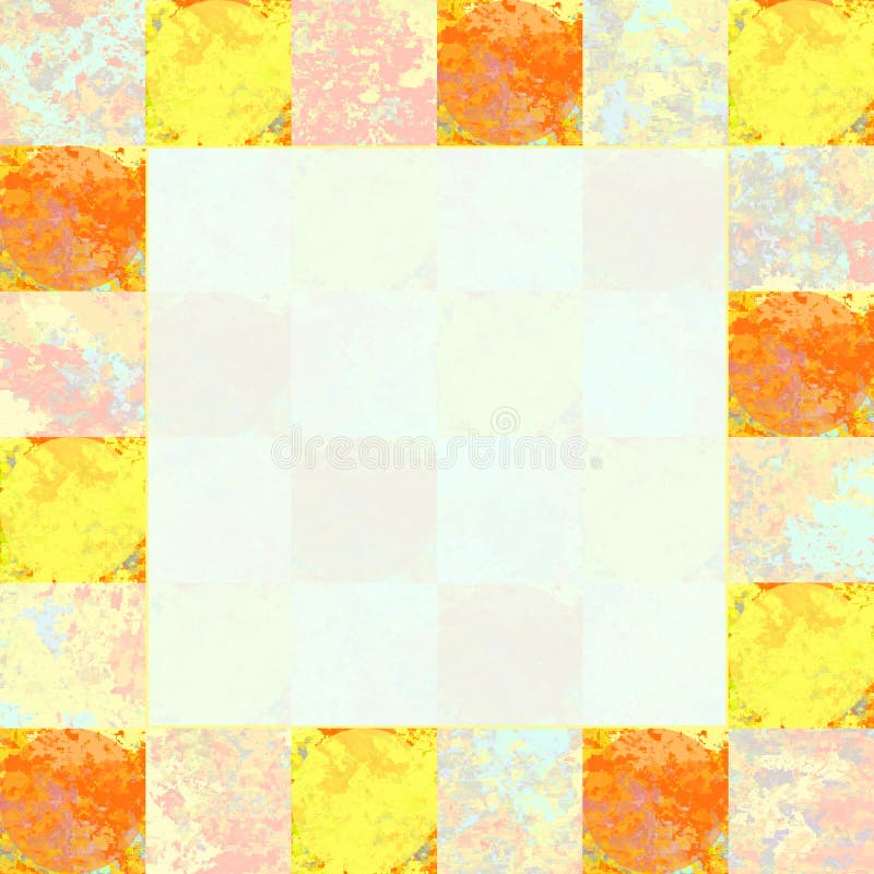 Pastel Checkered Square Frame Stock Illustration - Illustration of ...