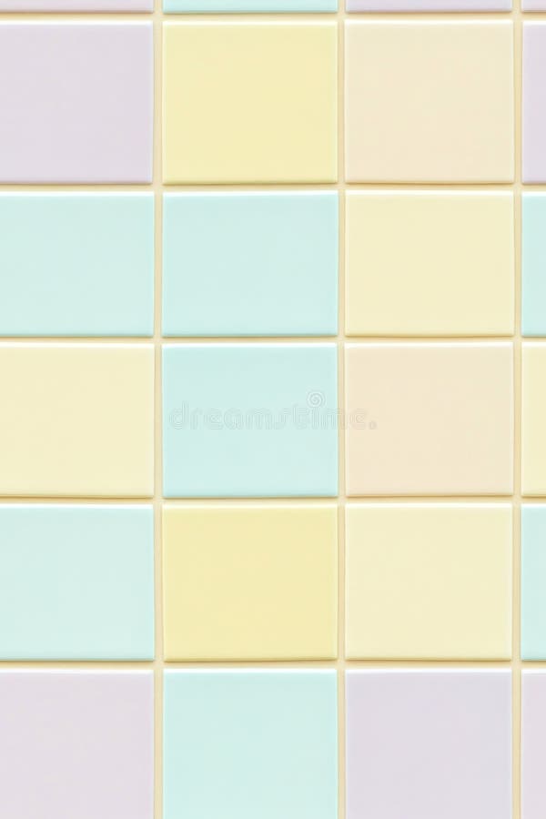 Pastel Colored Tiles Creating a Checkered Pattern Background Stock ...