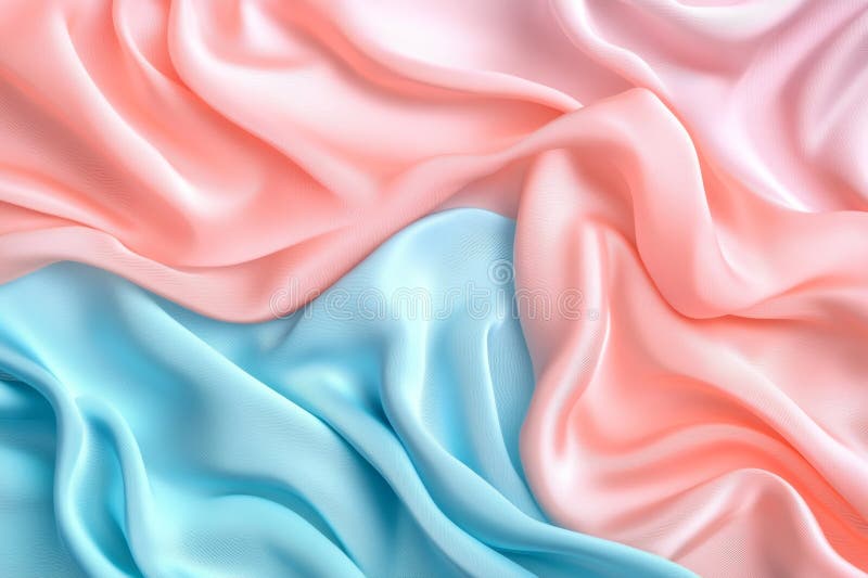 A Pastel-colored, Wavy, Silky Abstract Matter Background, Generated by ...