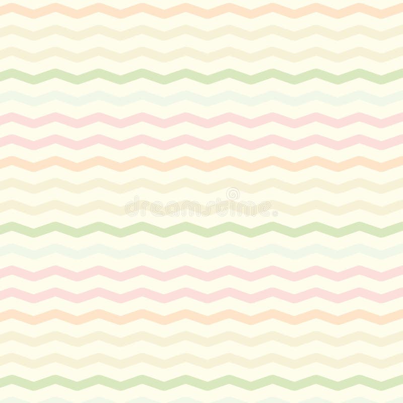 Pastel Colored Zigzag Lines Wallpaper. Seamless Shevron Pattern on ...