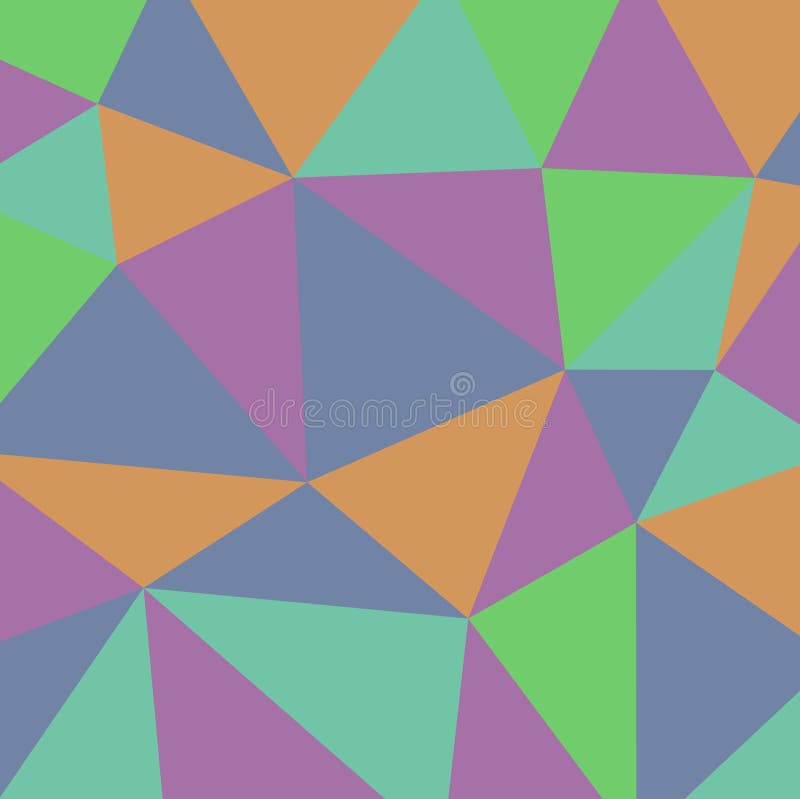 Blue Triangle, Lozenge Watercolor Pattern Stock Vector - Illustration ...