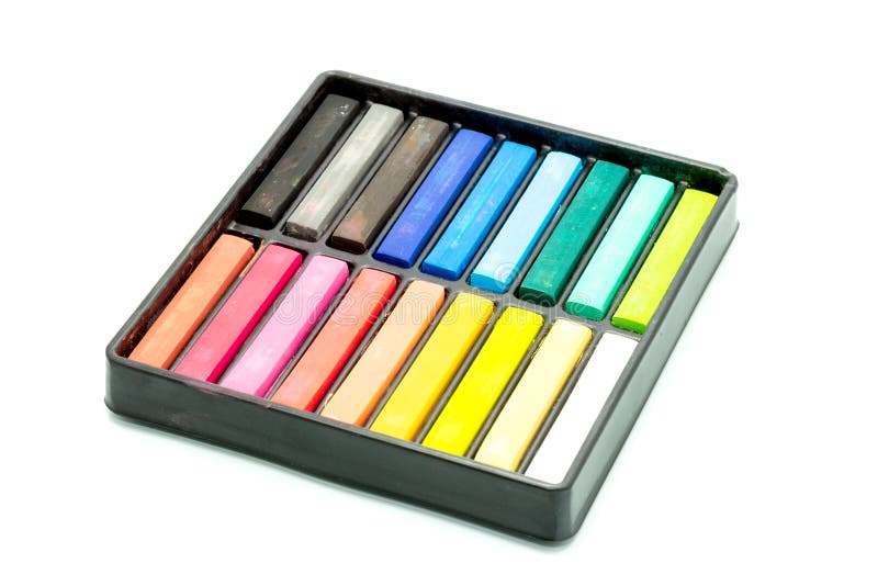 Pastel Colorido Com Fundo Branco Isolado Imagem de Stock - Imagem de ...
